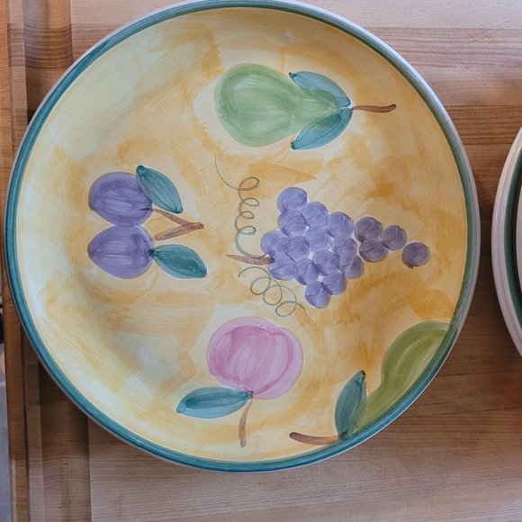Caleca | Dining | Caleca Frutta Hand Painted Italian Dinner Plate 125 ...